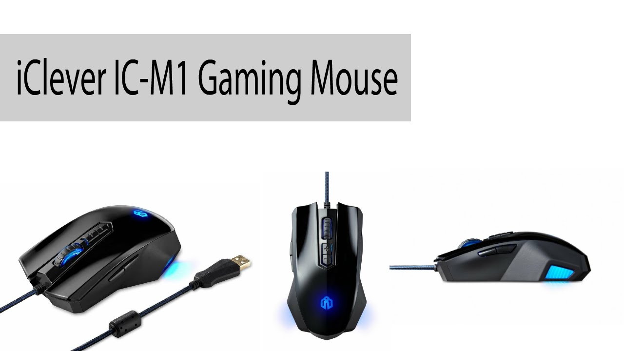 iClever IC-M1 3200 DPI Gaming Mouse: Unboxing & Review - YouTube