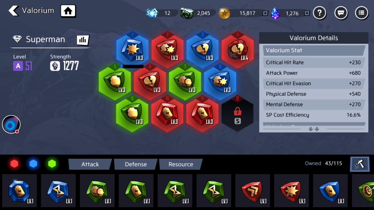 DC UNCHAINED | Valorium A Small Guide on Character Stats INFO - YouTube