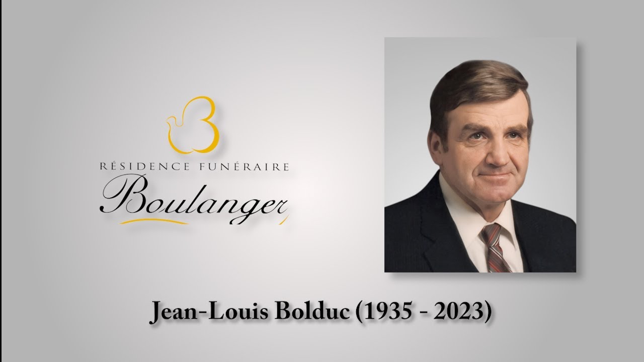 Jean-Louis Bolduc (1935 - 2023) - YouTube