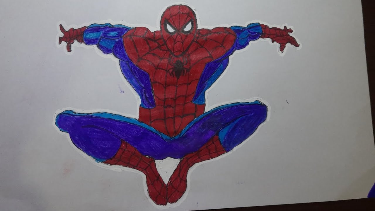 How To Draw Spider Man - YouTube
