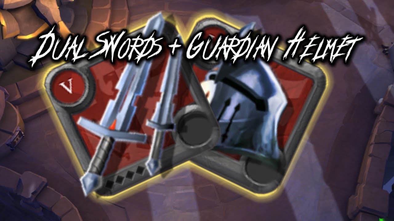 Dual Swords + Guardian Helmet | Albion Online - YouTube