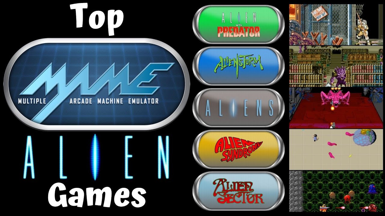 Top 5 Arcade Alien Games - YouTube