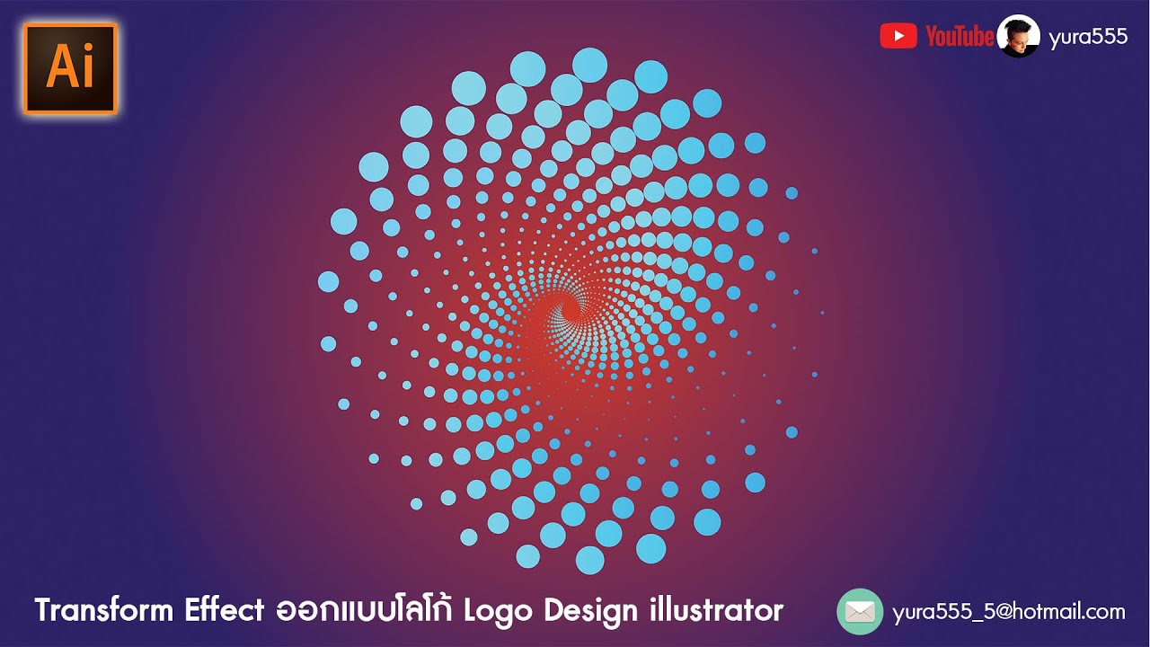 Transform Effect ออกแบบโลโก้ Logo Design illustrator - YouTube