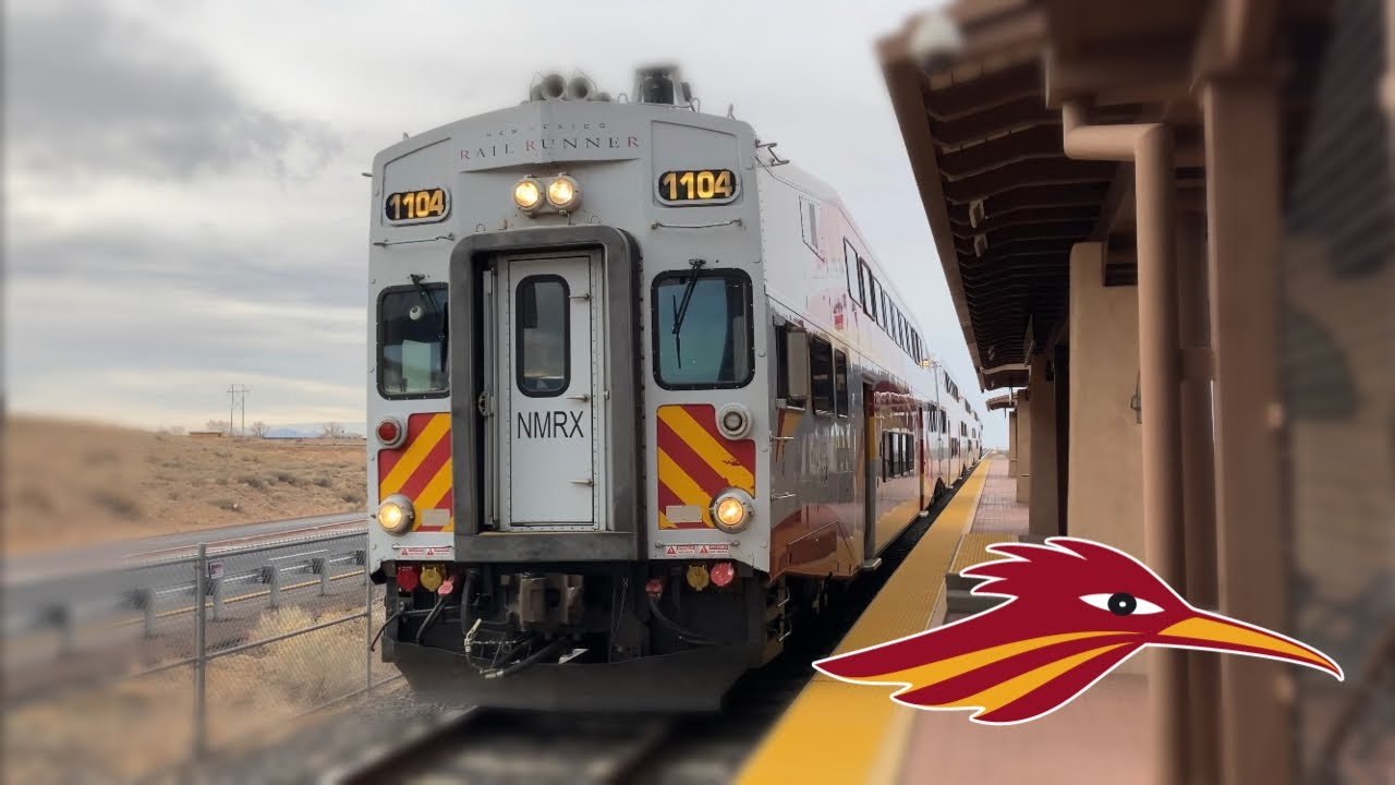 [4K 60FPS] First Northbound New Mexico Rail Runner service of 2021 ...