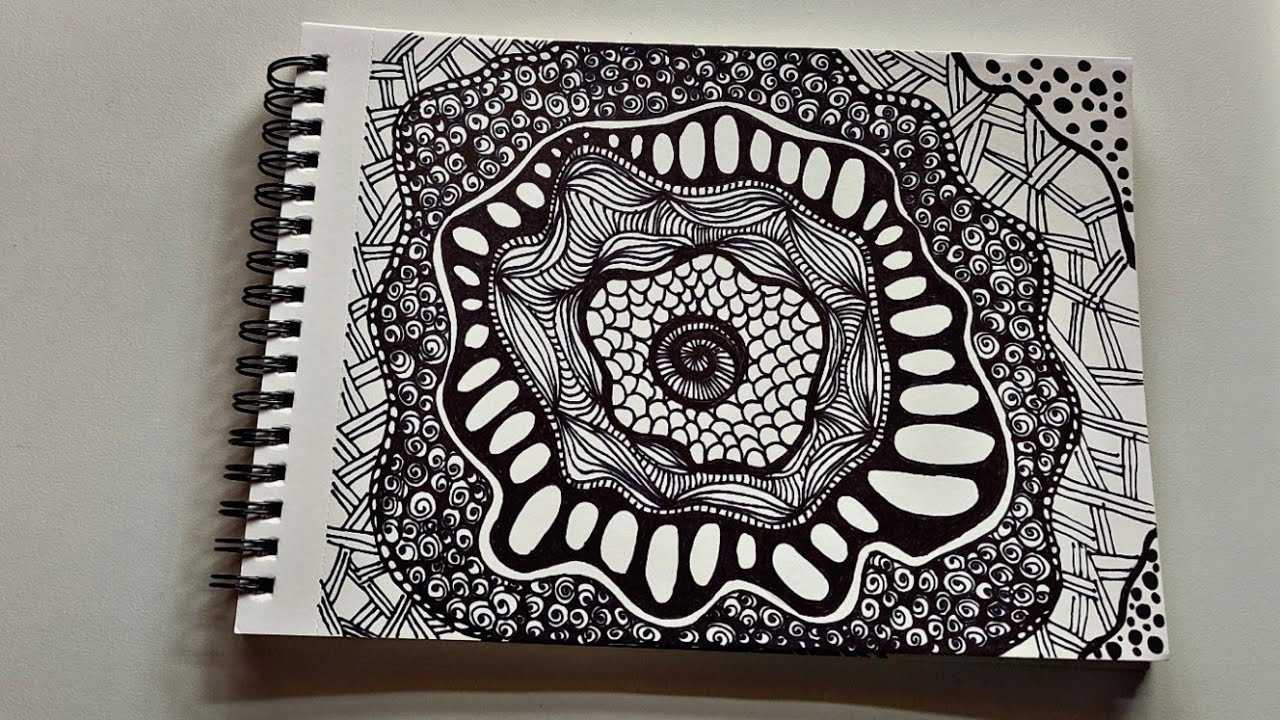 Zentangle Designs to fill your page l Zentangle art l Zen doodle l Art - YouTube