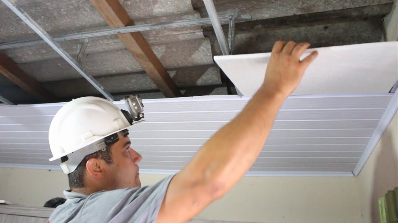 VEJA Q IDEIA BRILHANTE FORRO DE PVC MAIS FÁCIL PARA DECORAR SUA CASA ...