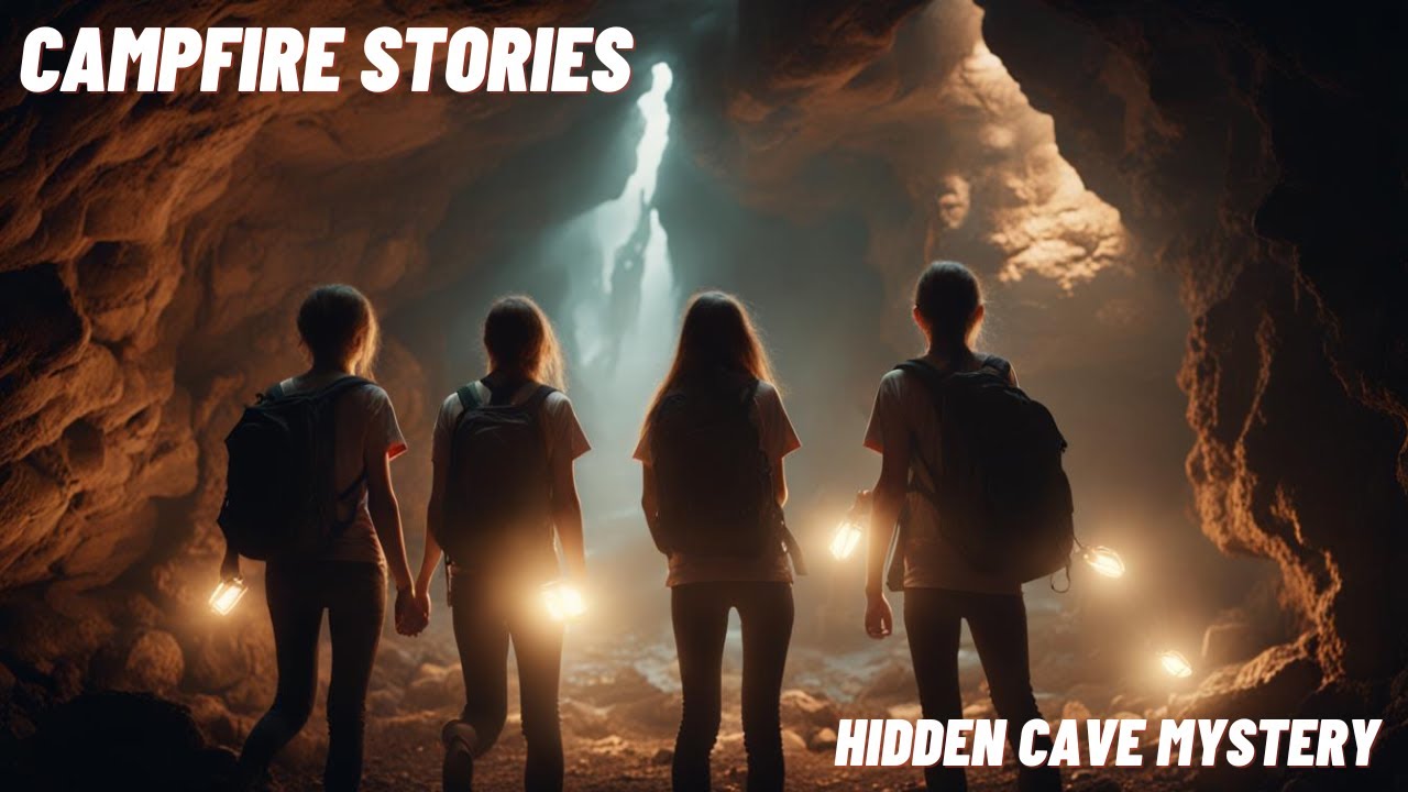 Hidden Cave Mystery | Crackling Fire & Ambient Nature Sounds | Campfire ...