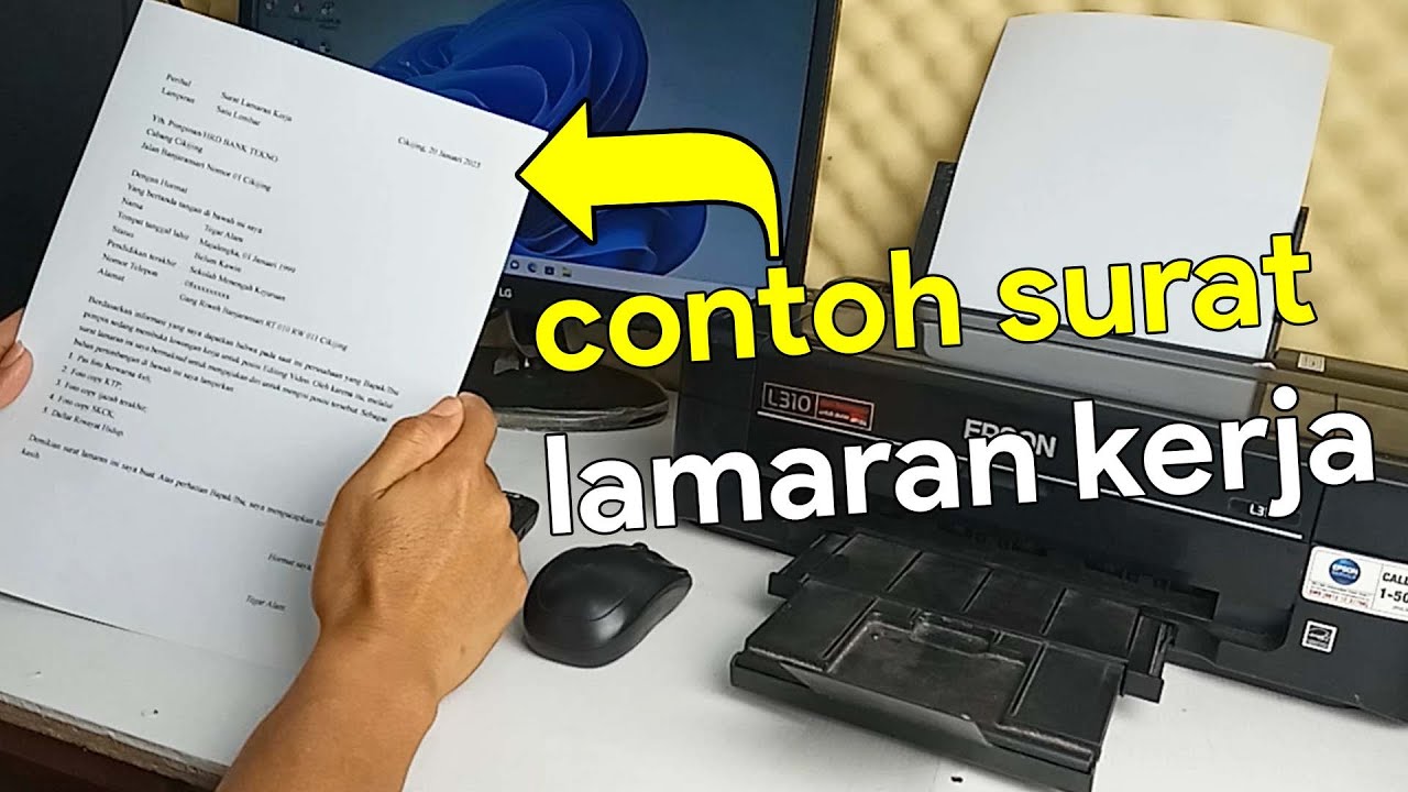 Cara Membuat dan Print Surat Lamaran Kerja | Contoh Surat Lamaran Kerja ...
