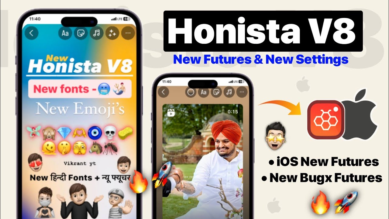 🚀HONISTA V8 iPhone story | Full iOSINSTAGRAM On Android! iOS Emoji ...