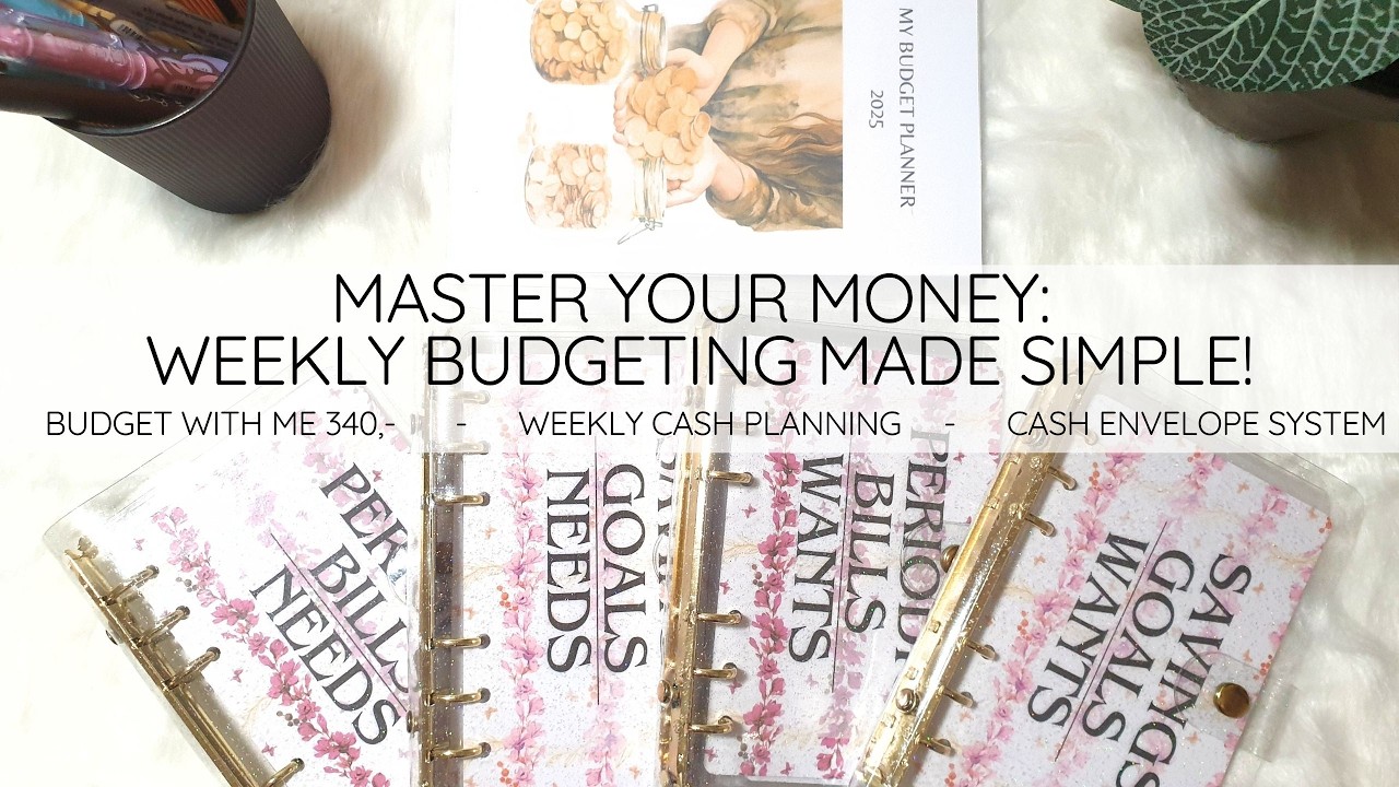 BUDGET WITH ME 340,- WEEKLY CASH PLANNING | CASH ENVELOPE SYSTEM ...