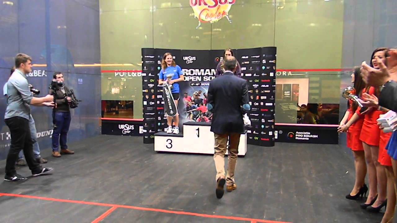 Romanian Open Squash 2014, Finala, Cluj: festivitate premiere fete ...