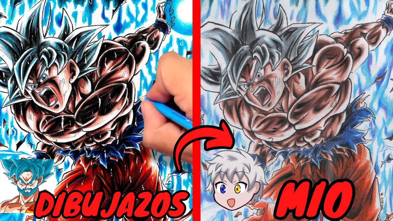 Dibujando a Goku de un tutorial de @DibujazosYT -- Dragon ball - YouTube