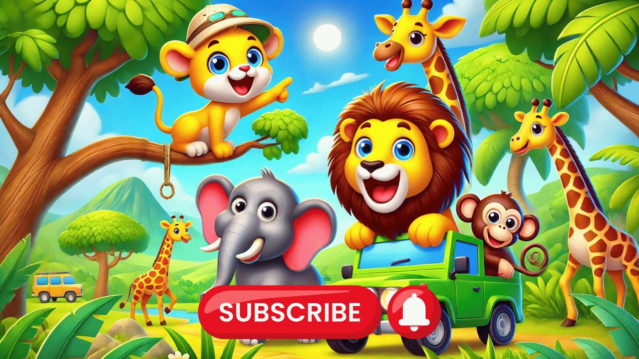 Safari Animal Sounds Song | Adventure Animal Sounds Song | Fun ...