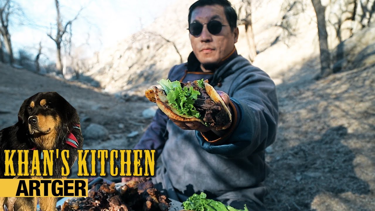 The KHAN Style BEEF TACO: Dung-Cooked! | Khan's Kitchen - YouTube