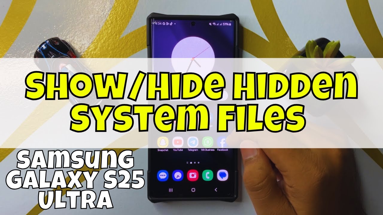 How to Show/Hide Hidden System Files Samsung Galaxy S25 Ultra - YouTube