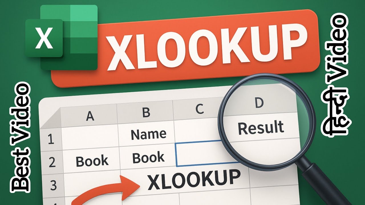 X Lookup In Excel Easy Step By Step Hindi - YouTube