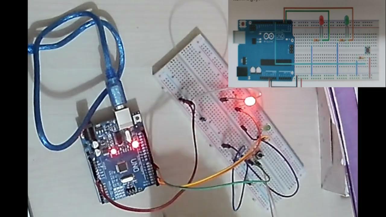 ARDUİNO, BUTON İLE LED YAKMA UYGULAMASI 3 DERS ROBOTİK KODLAMA - YouTube