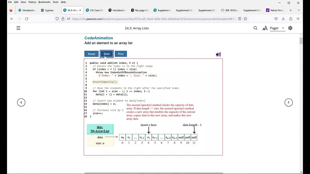 Daniel Liang Java Section 24 3 Array Lists - YouTube