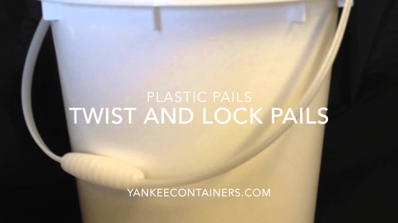twist lock plastic pails - YouTube