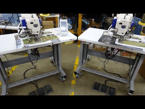 Programmable Label Sewing Machine for Small Parts - YouTube