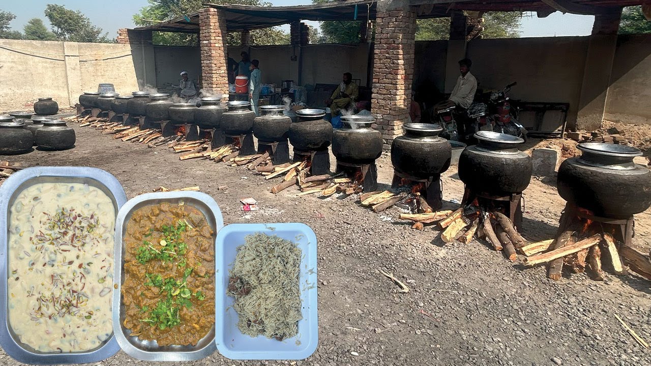 Traditional Biggest Pakistani Wedding Beef Preparation | Mouthwatering ...