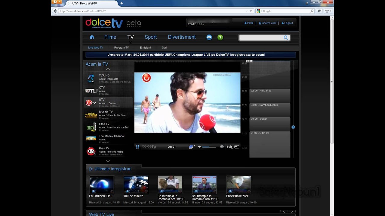 Vizioneaza gratis filme,posturi TV live,inregistrari ale unor emisiuni ...