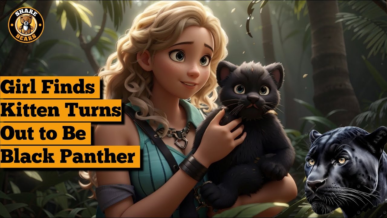 Girl Finds Kitten Turns Out to Be Black Panther - YouTube