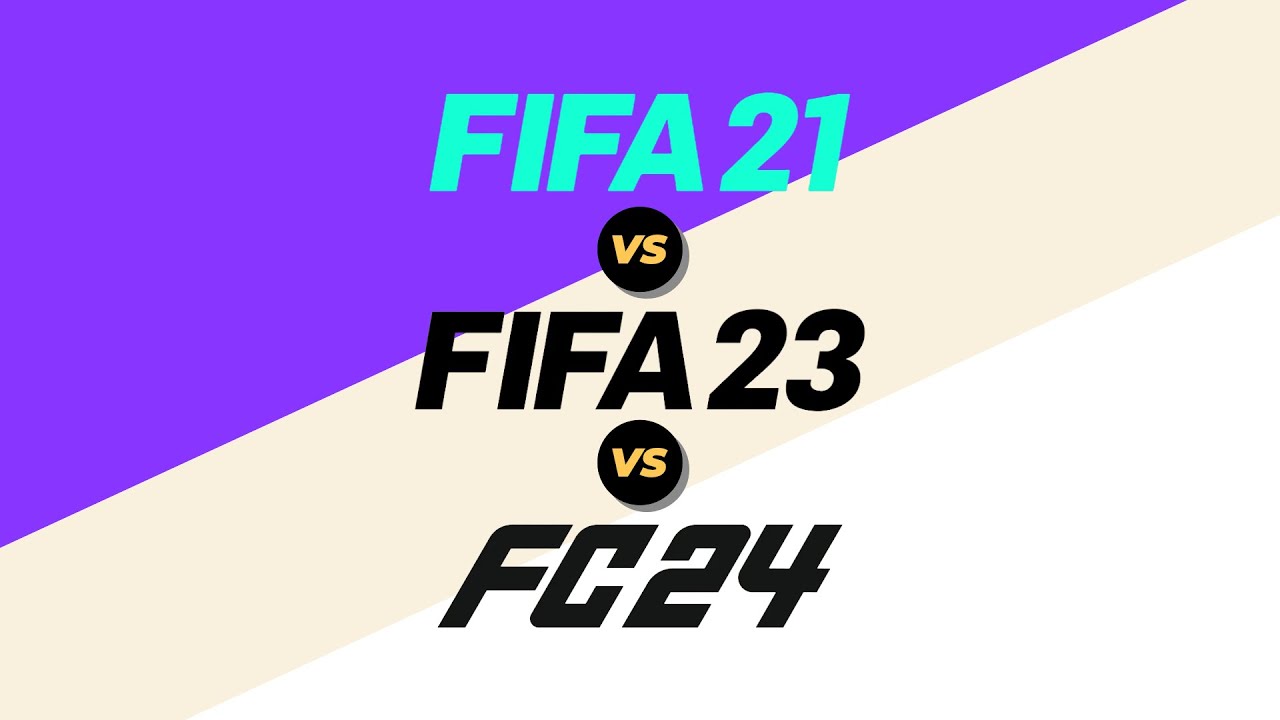 FIFA 21 vs FIFA 23 vs FC 24 (PC) - YouTube