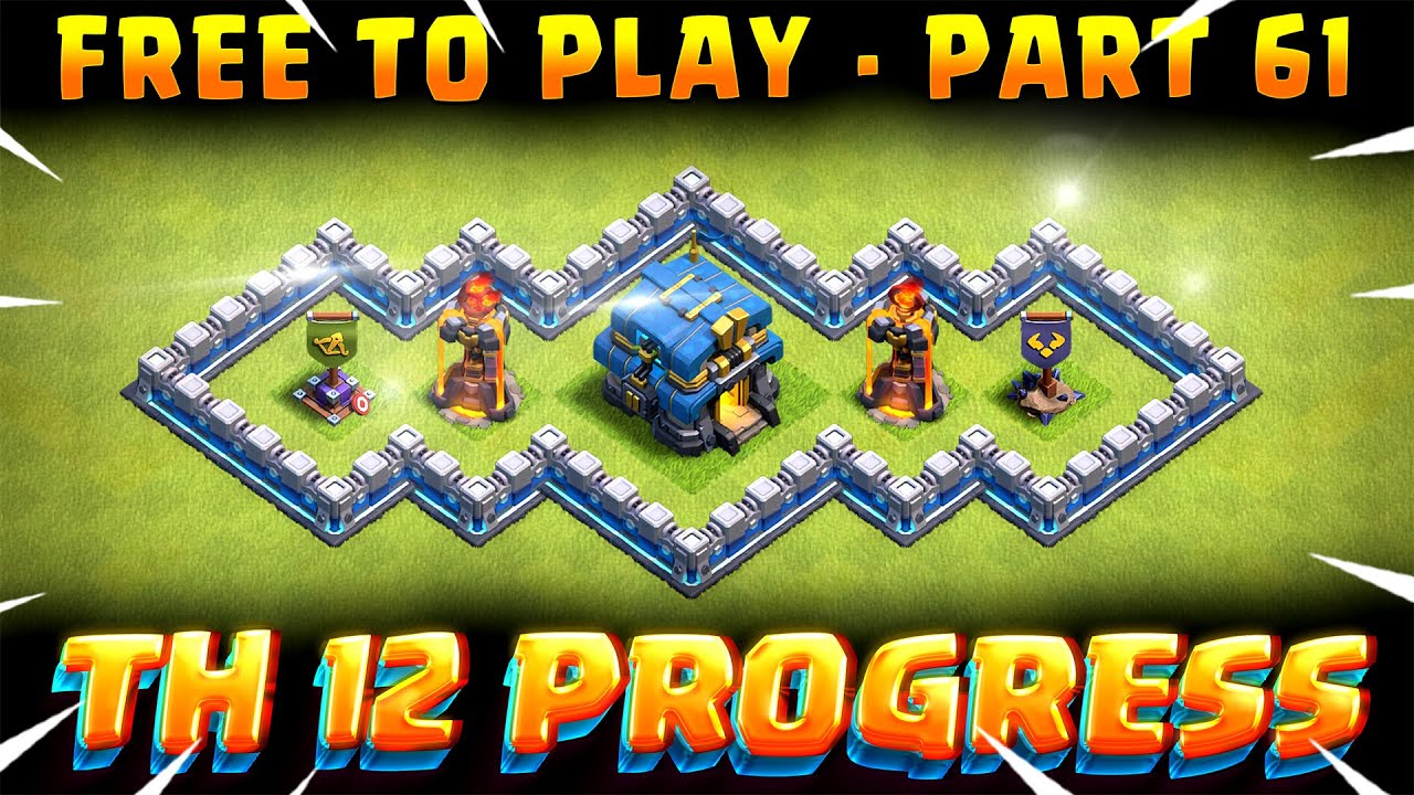 FREE TO PLAY TH12 Heroes & Walls Upgrade in Single Day - YouTube