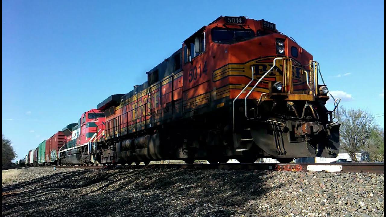 VID202104067 490 BNSF 5014 Dash9 44CW southbound 10 Apr 2021 05 50 PM Mulhall OK by Ronald E ...