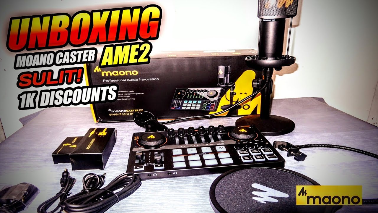 MAONOCASTER AME2 | WITH MIC BUNDLE - UNBOXING | SULIT TO! - YouTube