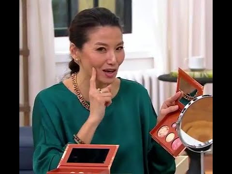 QVC host Nancy Yoon says Laura Geller 65 times - YouTube