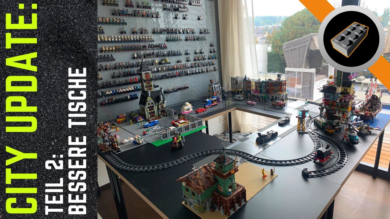 LEGO Stadt MOC Teil 2: Endlich neue Tische - YouTube