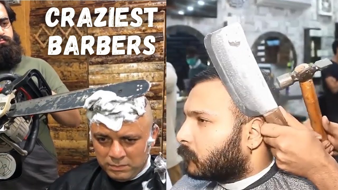 8 Craziest Barbers In The World | Dekho Jano - YouTube