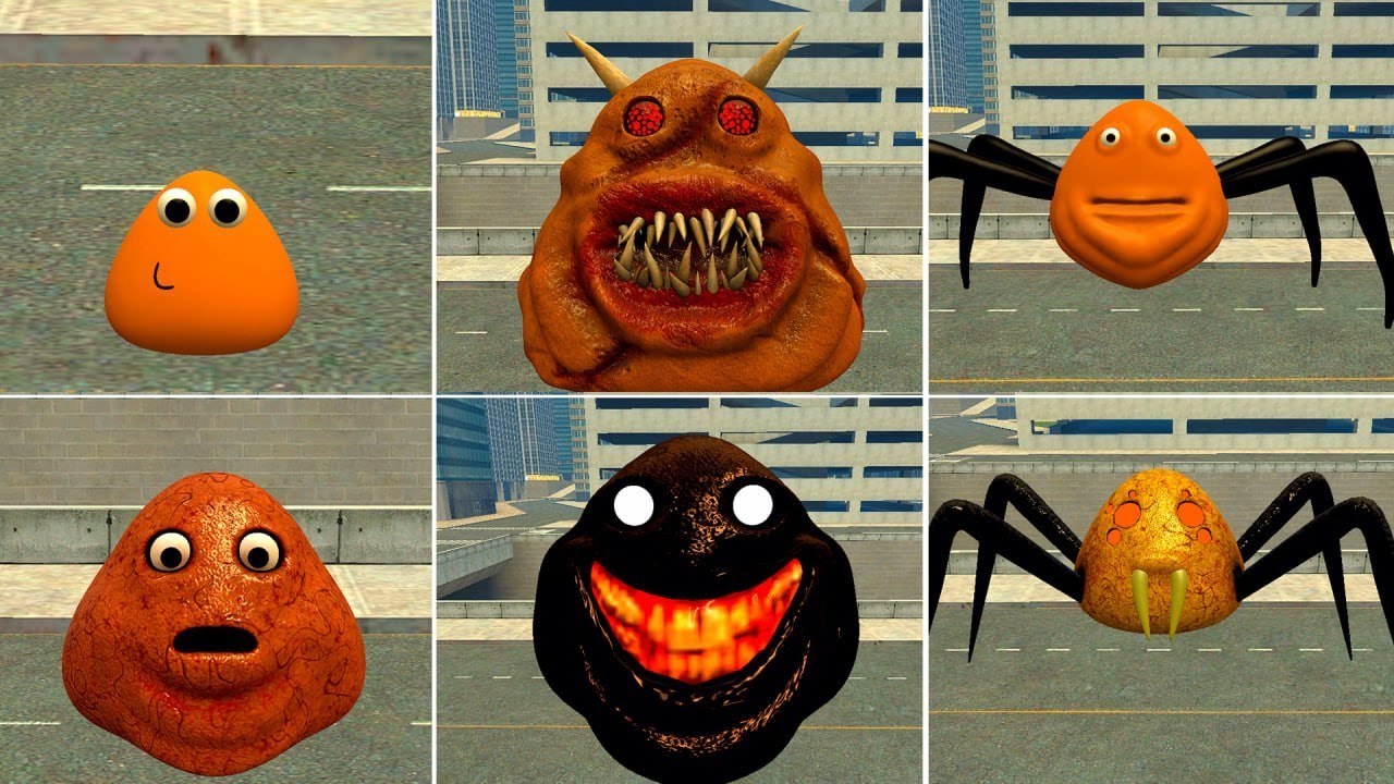 EVOLUTION OF NEW CARTOON BOU vs POU CREEPYPASTA FROM BOU'S REVENGE In ...