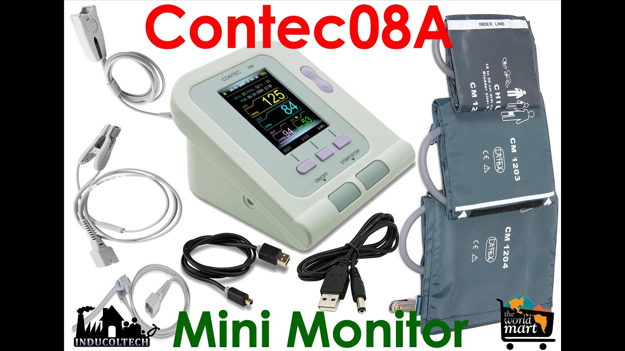 VIDEOTUTORIAL MINI MONITOR💓 CONTEC08A USO NEONATAL🧑‍🍼, ADULTOS🧍 Y ...