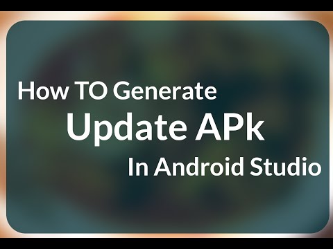 How to update a apk in android studio
