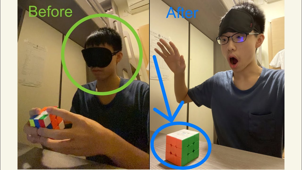 Solving a Rubik’s Cube BLINDFOLDED in 4 min 34 sec! - YouTube