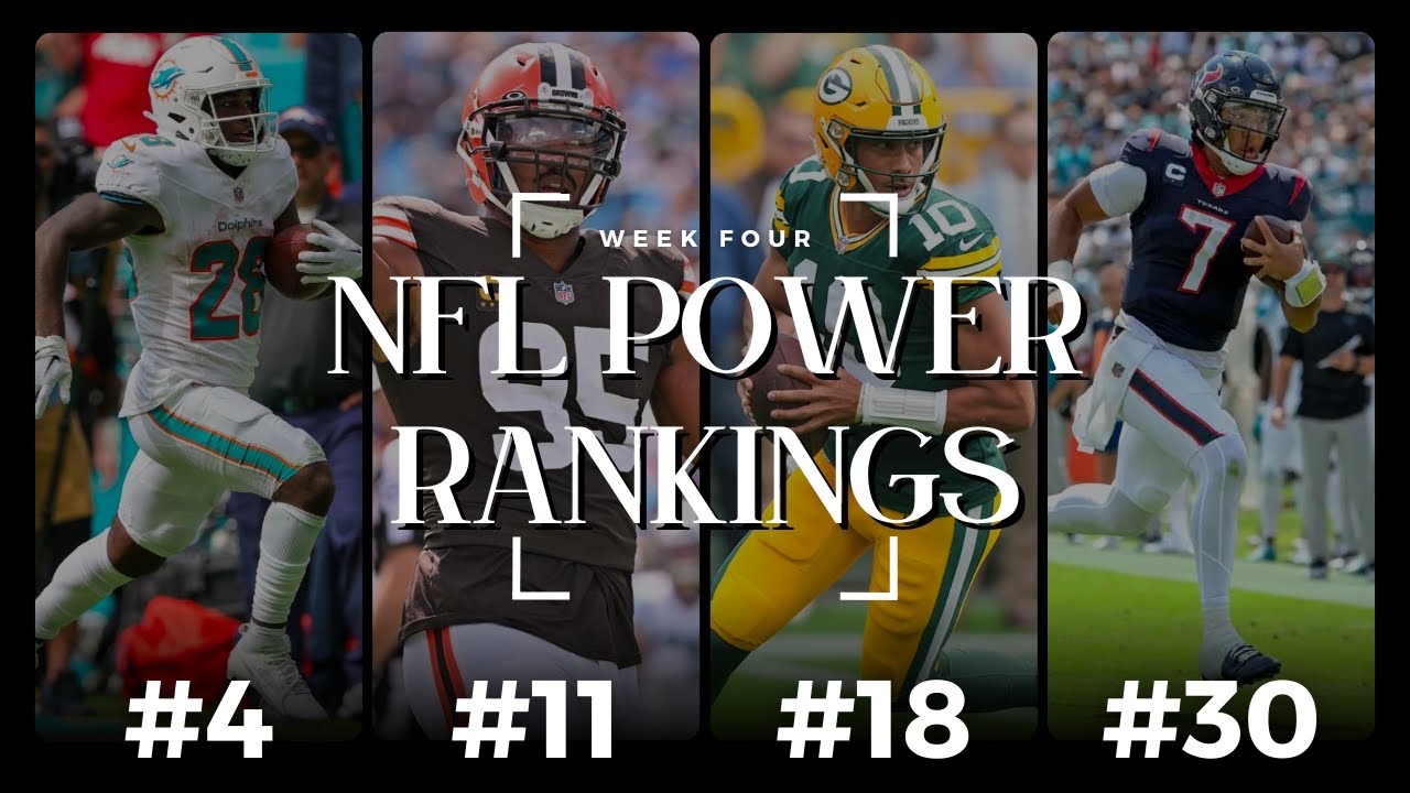 Week Four NFL Power Rankings - YouTube