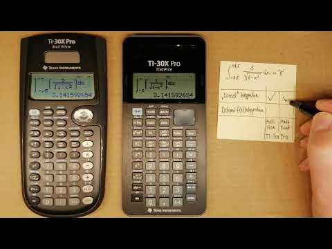 TI-30X Pro MultiView vs TI-30X Pro MathPrint | Difference in integral calculation - YouTube
