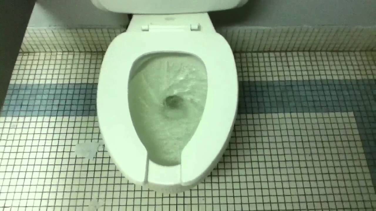 American Standard Yorkville toilet at swimming pool - YouTube