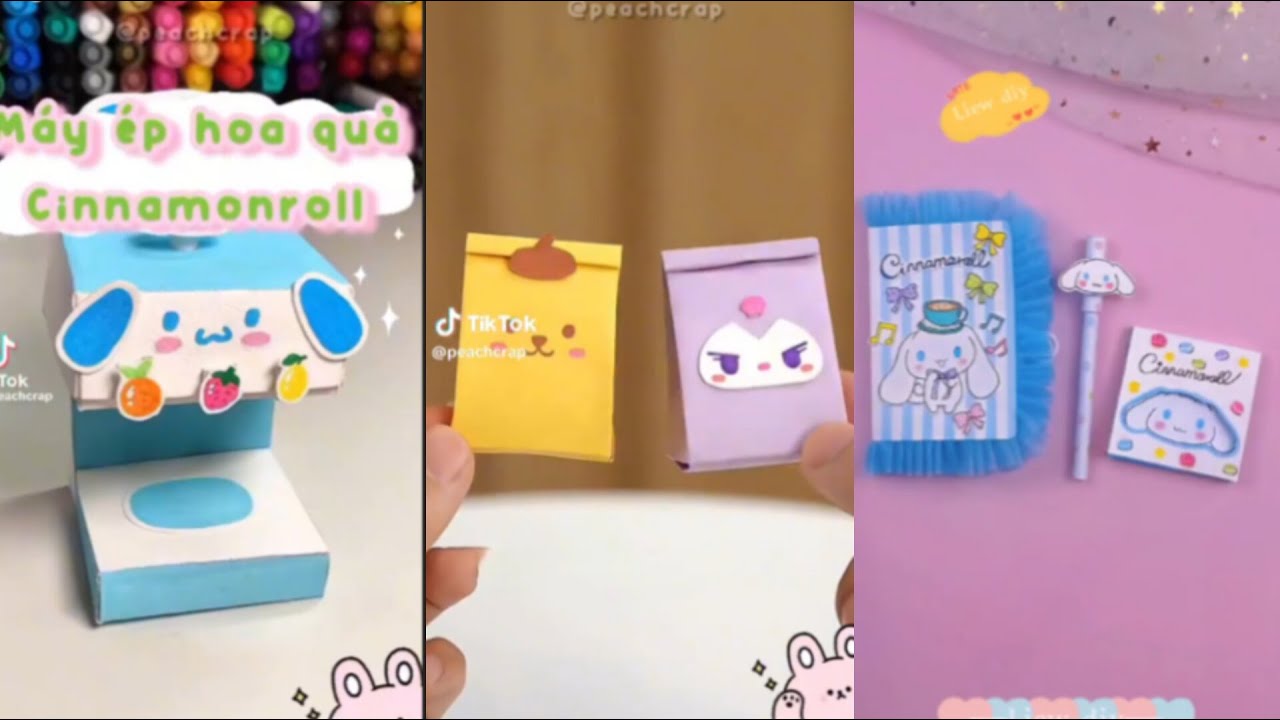DIY Cute sanrio craft ideas | cinnamoroll craft idea | how to make ...