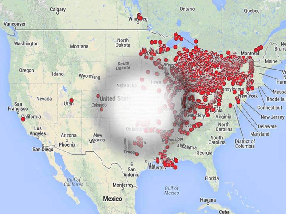 Zebra Mussels Invasive Species Map