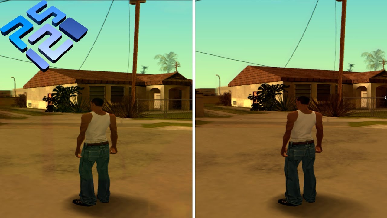 GTA SA: Ghost blur effect (PCSX2 1.6.0) - YouTube