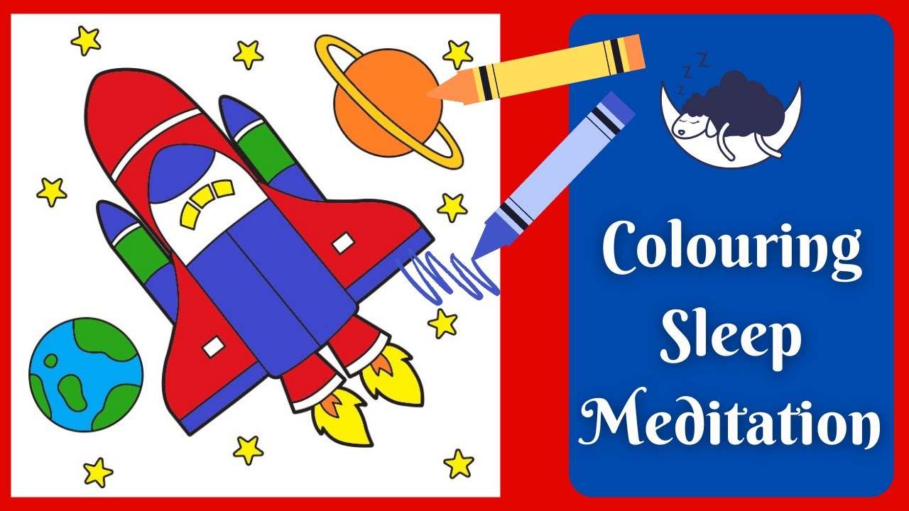 Fall Asleep FAST! 😴 Sleep Meditation for Kids. Guided Colouring ...