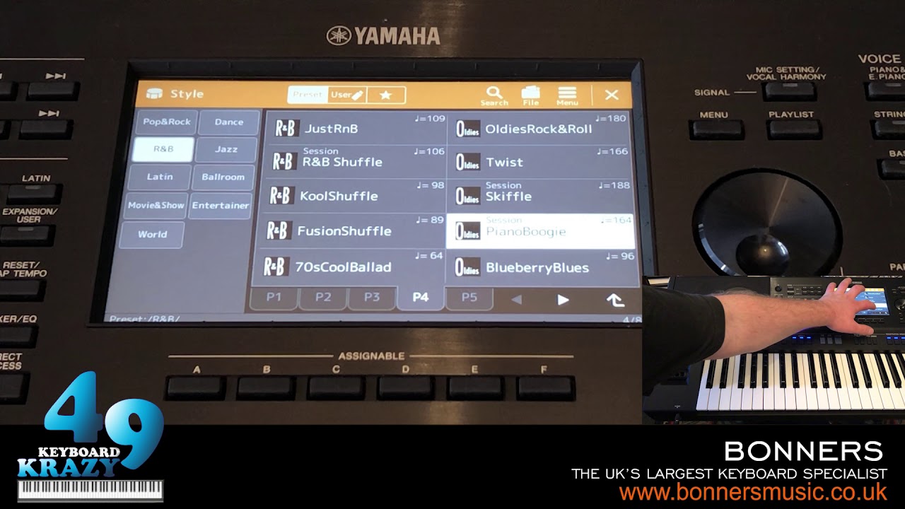 Yamaha PSR-SX900 Keyboard - R&B Styles Part 2/2 - YouTube