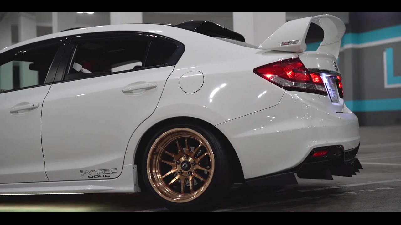 Bagged FB6 on Cosmis XT206 | 9th gen Civic Si - YouTube