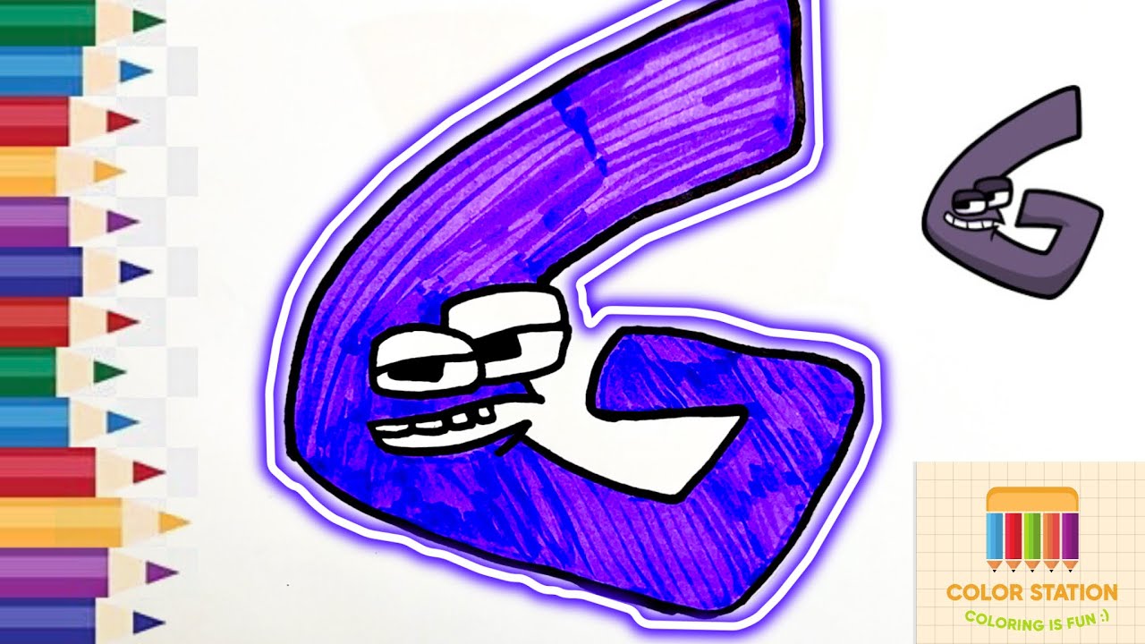How To Draw Alphabet Lore - Letter G | Cute Easy Step By Step Drawing ...