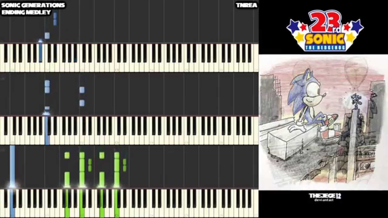 Sonic 23rd Anniversary | Sonic Generations - Ending Medley - Awesome ...
