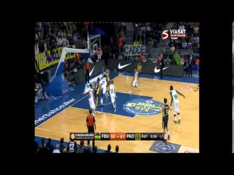 Semih Erden great performance vs Panathinaikos Fenerbahçe Ülker